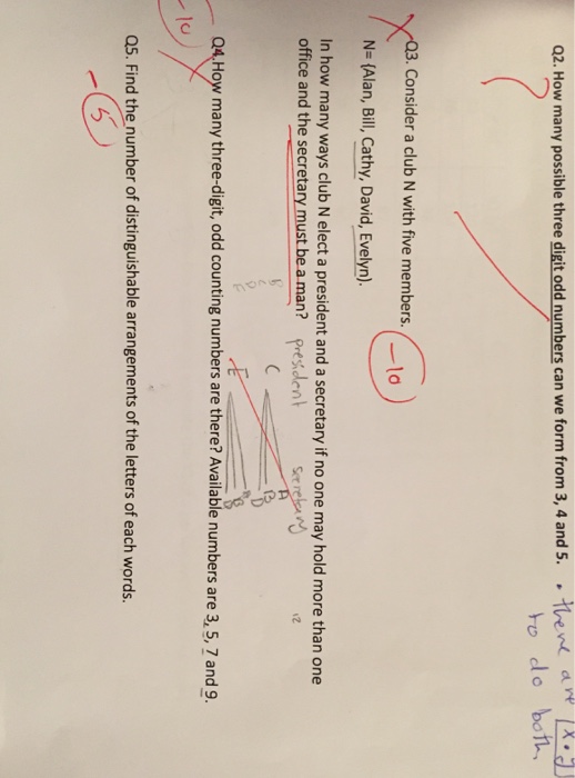 Solved Q2. How many possible three digit odd numbers can we | Chegg.com