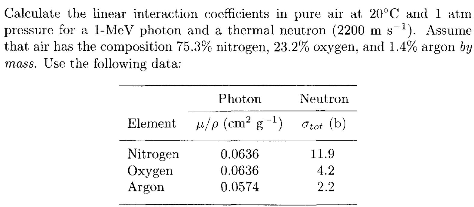 Solved Calculate The Linear Interaction Coefficients In Pure