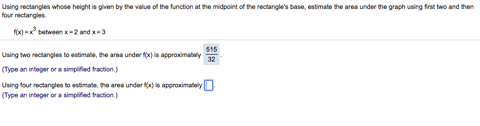Solved Using rectangles whose height is given by the value | Chegg.com