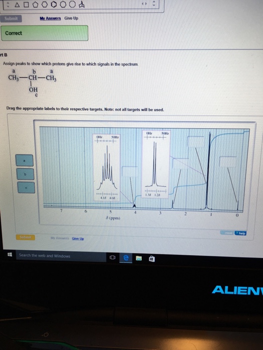 Solved Assign peaks to show which protons give rise to which | Chegg.com