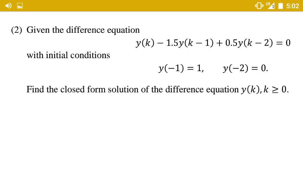 Solved This problem needs to be solved by hand / on pen and | Chegg.com