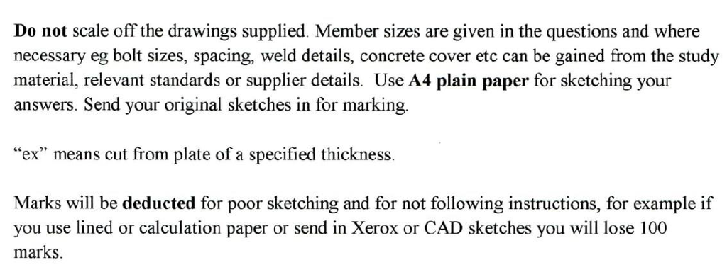6. A typical beam to column shear connection for the | Chegg.com