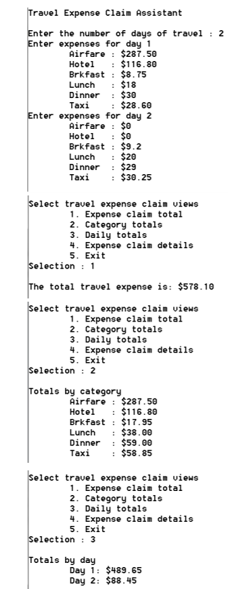Solved Program 4.2. Write a program to assist travelers in | Chegg.com
