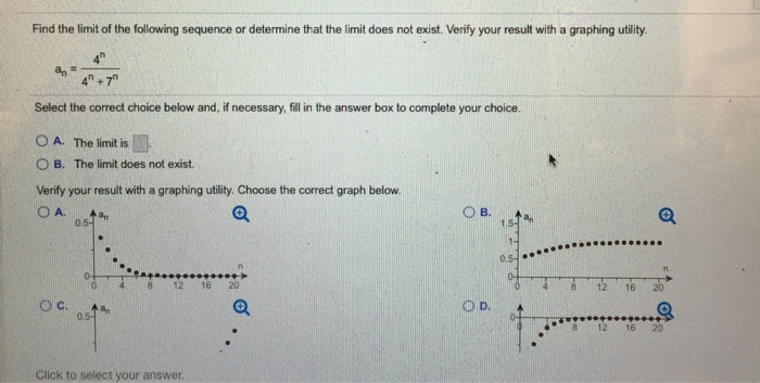 Solved Find The Limit Of The Following Sequence Or Determine 