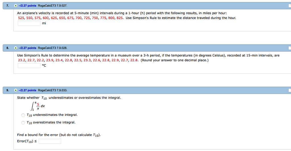 Solved An airplane's velocity is recorded at 5-minute (min) | Chegg.com