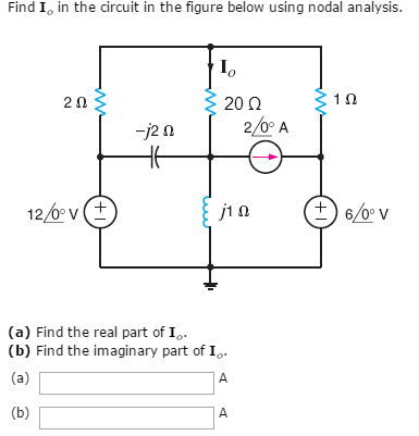 Solved Find Io n the circuit in the figure below using nodal | Chegg.com