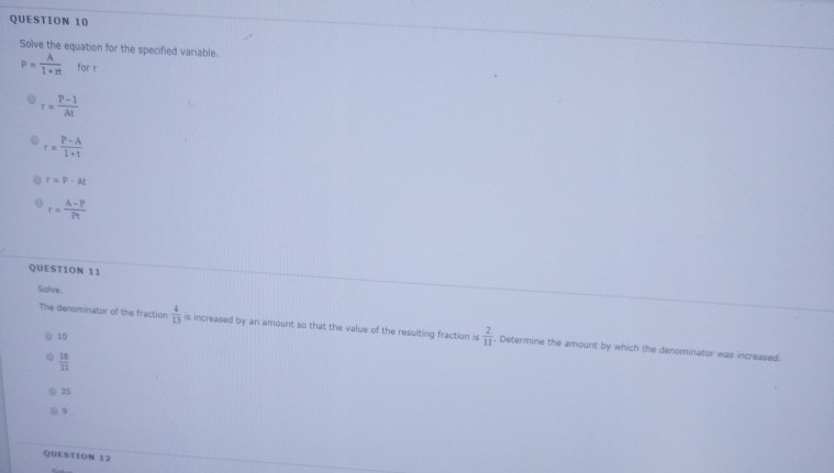 Solved Solve the equation for the specified variable. P = | Chegg.com