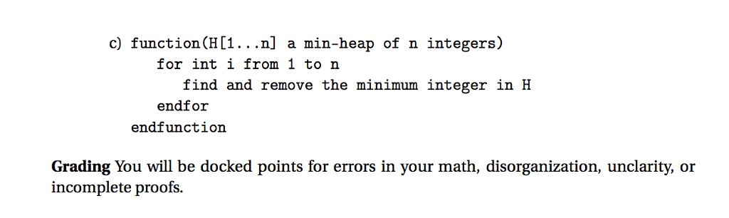 Solved 6 points) 3. Express the worst case run time of these | Chegg.com