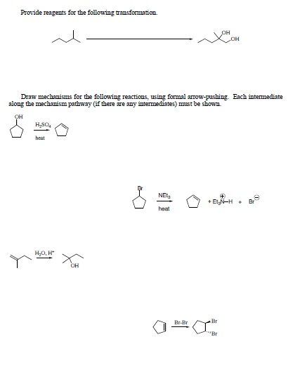 Solved Provide reagents for the following transformation. | Chegg.com