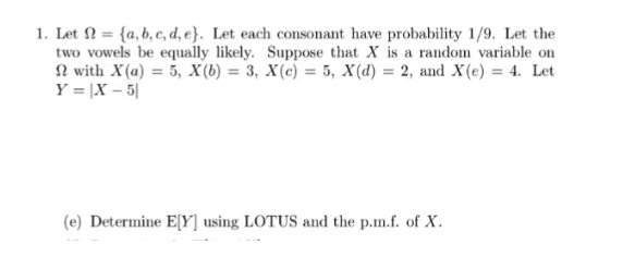 Solved Let ohm = {a. b. c, d, e). Let each consonant have | Chegg.com