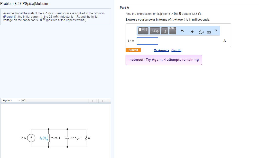 Solved Assume that at the instant the 2 A dc current source | Chegg.com