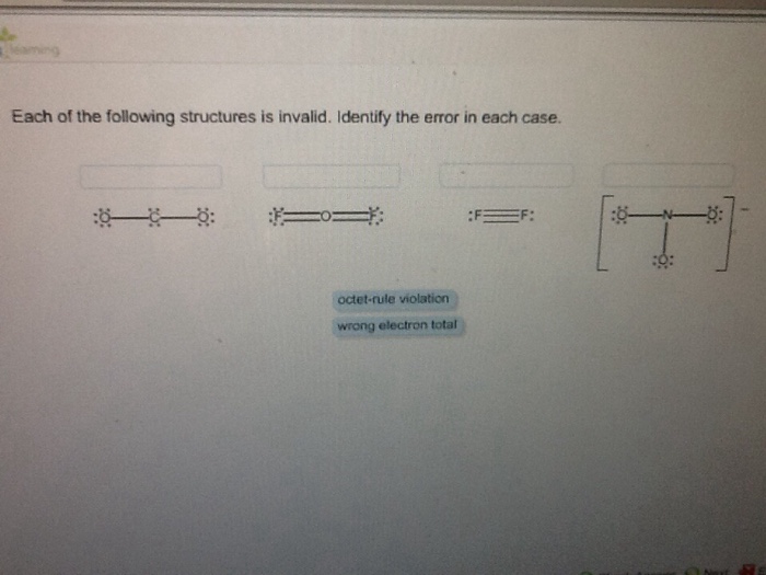 Solved Each of the following structures is invalid Identify | Chegg.com