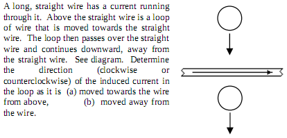 Solved A long, straight wire has a current running through | Chegg.com