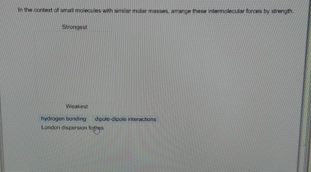 Solved In the context of small molecules with similar molar | Chegg.com