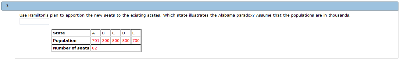 Solved Use Hamilton's plan to apportion the new seats to the | Chegg.com