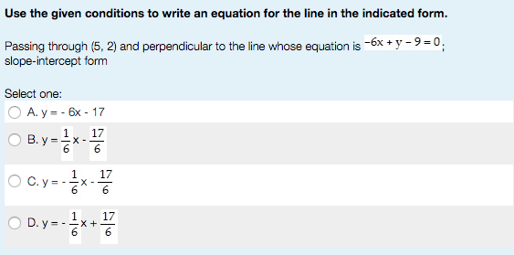 Solved Use the given conditions to write an equation for the | Chegg.com