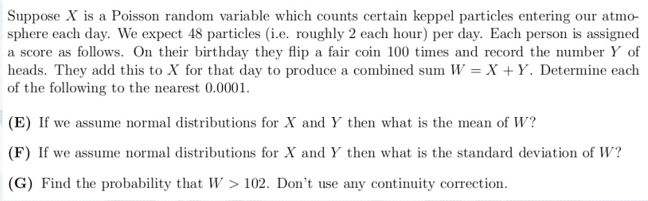 Suppose X is a Poisson random variable which counts | Chegg.com