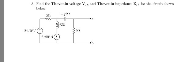 Solved 3. Find the Thevenin voltage VTh and Thevenin | Chegg.com