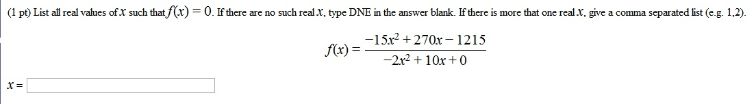 Solved List all red values of. x such that f(x) = 0. If | Chegg.com