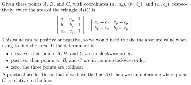 Solved Given three points A, B, and C, with coordinates (a, | Chegg.com