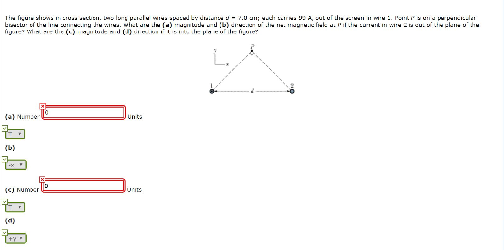 Solved The figure shows in cross section, two long parallel | Chegg.com