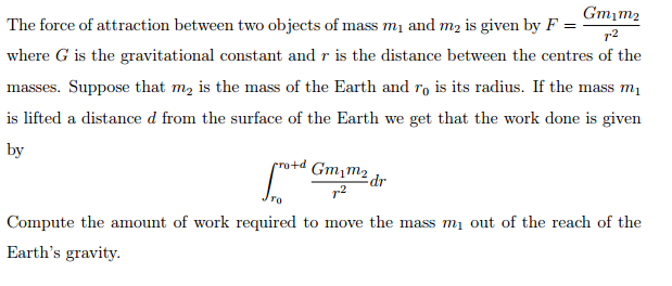 Solved The force of attraction between two objects of mass | Chegg.com