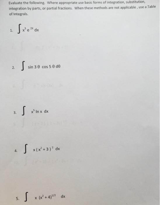 Solved Evaluate the following. Where appropriate use basic | Chegg.com