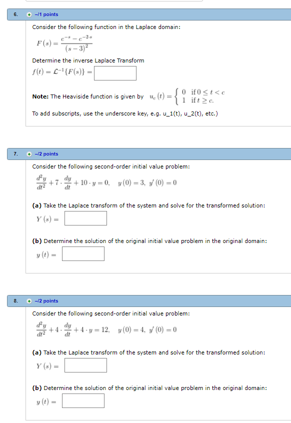 Solved 6. /1 points Consider the following function in the | Chegg.com