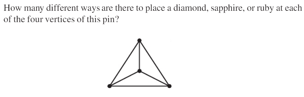 Solved How many different ways are there to place a diamond, | Chegg.com