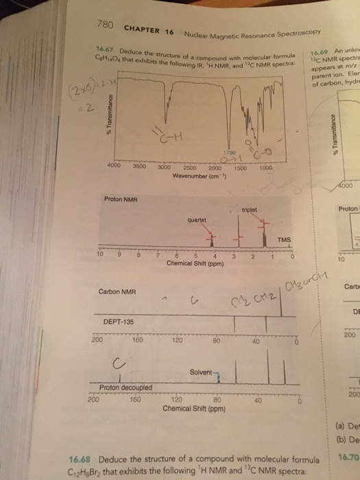 Solved I Need To Deduce The Structure Of This Compound Based