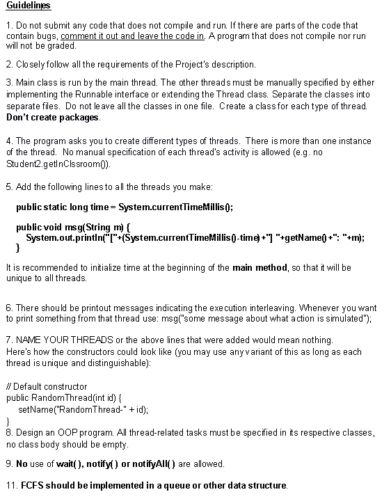 Solved Exam Day (synchronization of threads using | Chegg.com