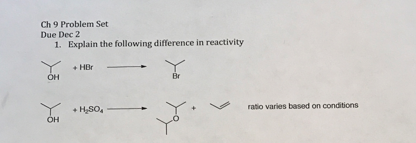 Solved Explain the following difference in reactivity ratio | Chegg.com