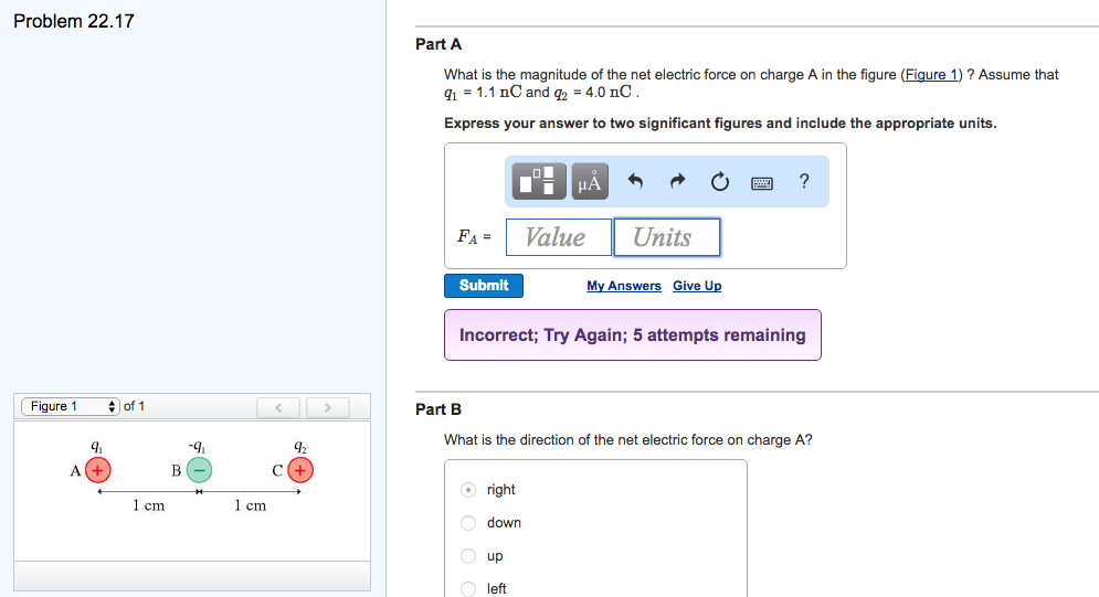 Solved What Is The Magnitude Of The Net Electric Force On