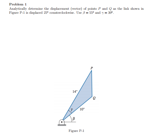 Solved Analytically determine the displacement (vector) of | Chegg.com