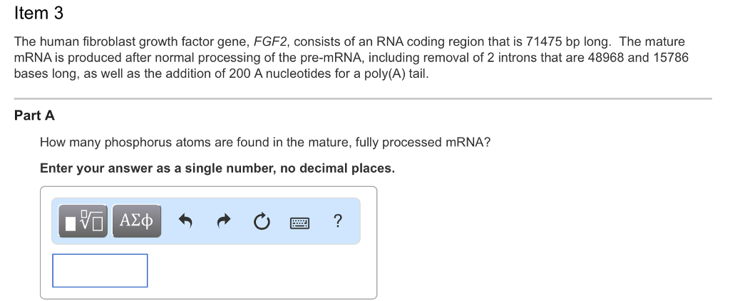 Solved The human fibroblast growth factor gene, FGF2, | Chegg.com