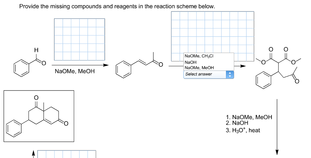 Solved Provide the missing compounds and reagents in the | Chegg.com