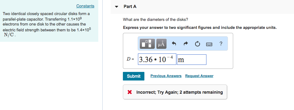 Solved Two identical closely spaced circular disks form | Chegg.com