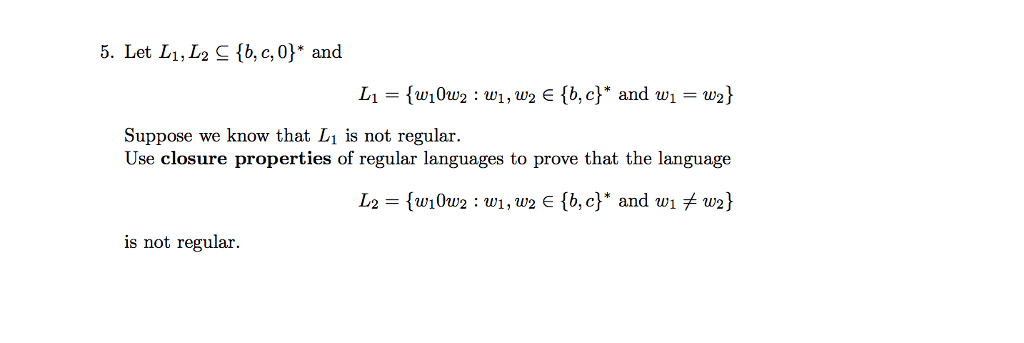 Solved 5. Let L1, L2 (b, c, 0)' and Suppose we know that L1 | Chegg.com