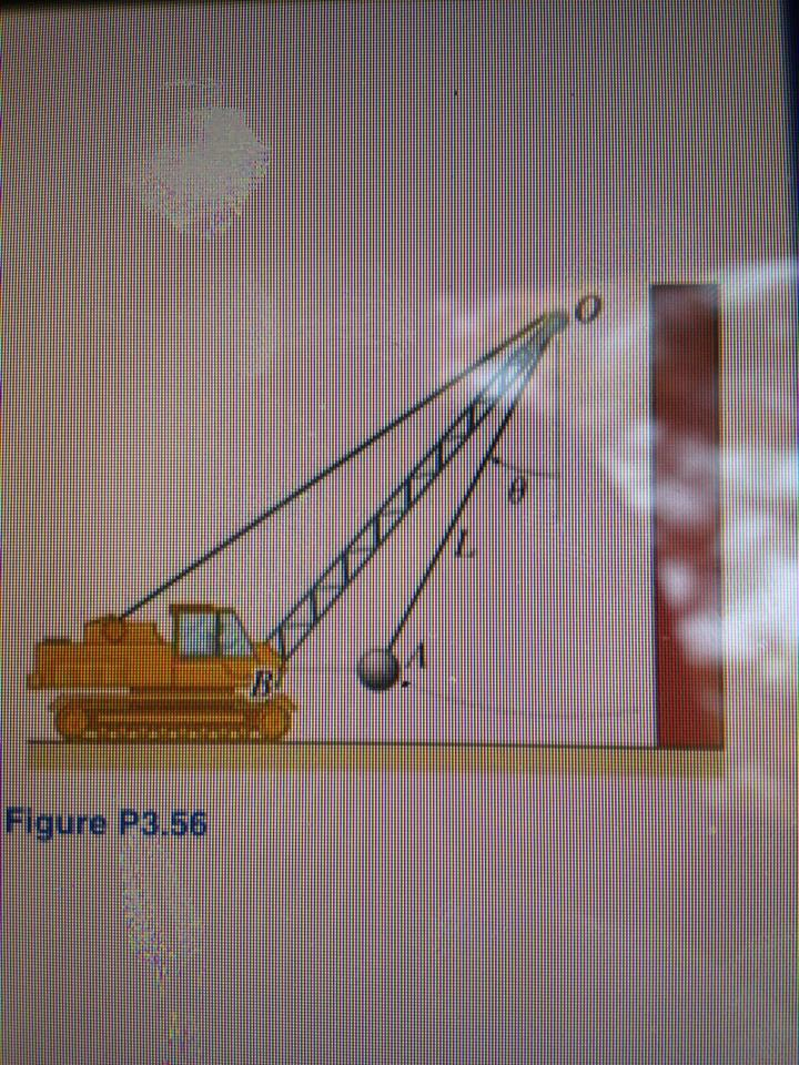 Solved Initially, the wrecking ball A of mass m is held | Chegg.com Solved Initially, the wrecking ball A of mass m is held | Chegg.com