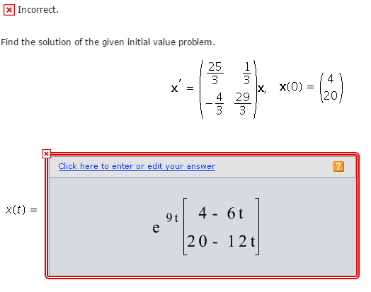 Solved Find the solution of the given initial value problem. | Chegg.com