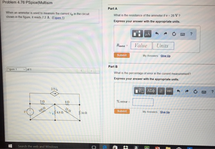 Solved When an ammeter is used to measure the current in the | Chegg.com