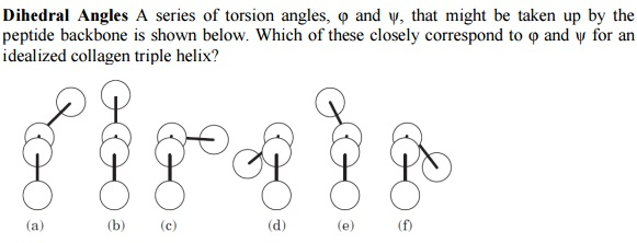 Solved Dihedral Angles A series of torsion angles, phi and | Chegg.com