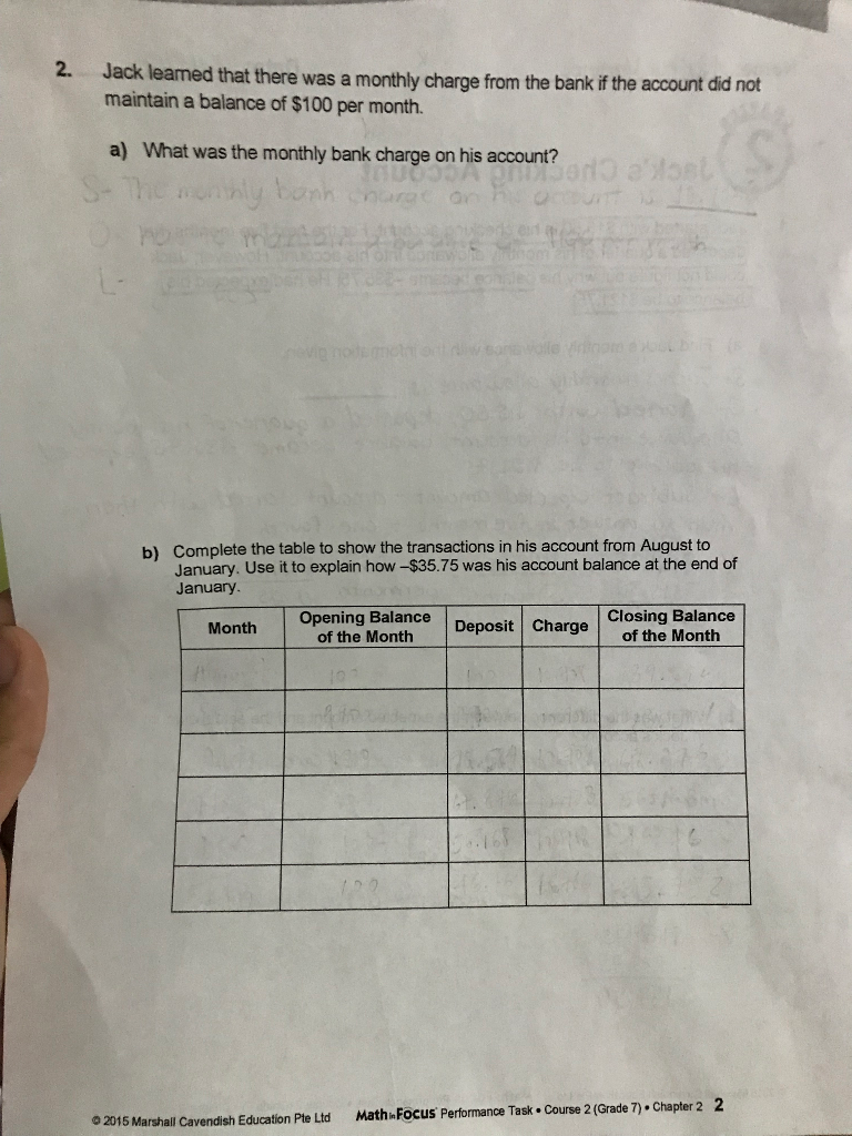 Chapter 2 Performance Task Answers - JaymieMaxton