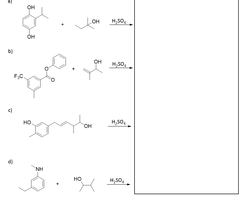 Solved What are the major mono-substituted products formed | Chegg.com