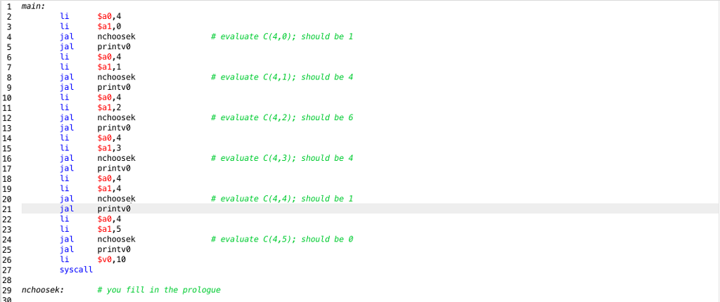 Need help filling out nchoosek | Chegg.com