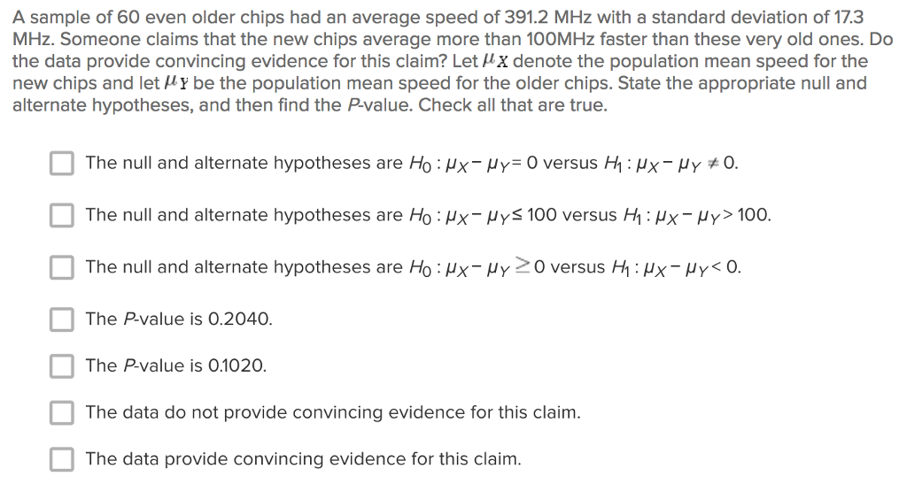 Solved Fifty Specimens Of A New Computer Chip Were Tested 