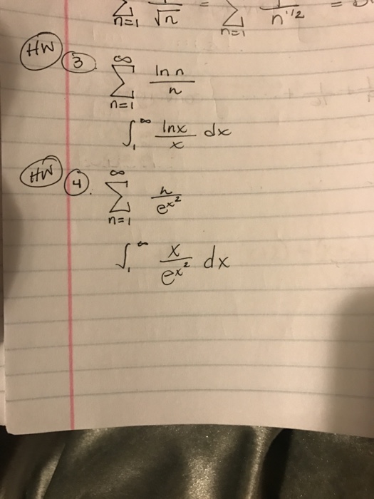 Solved Solving this two question sigma_n = 1^infinity ln | Chegg.com
