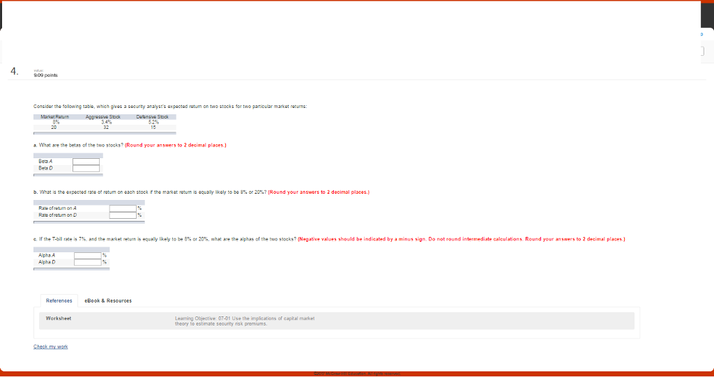 Solved 90 points Consider the following table, which gives | Chegg.com