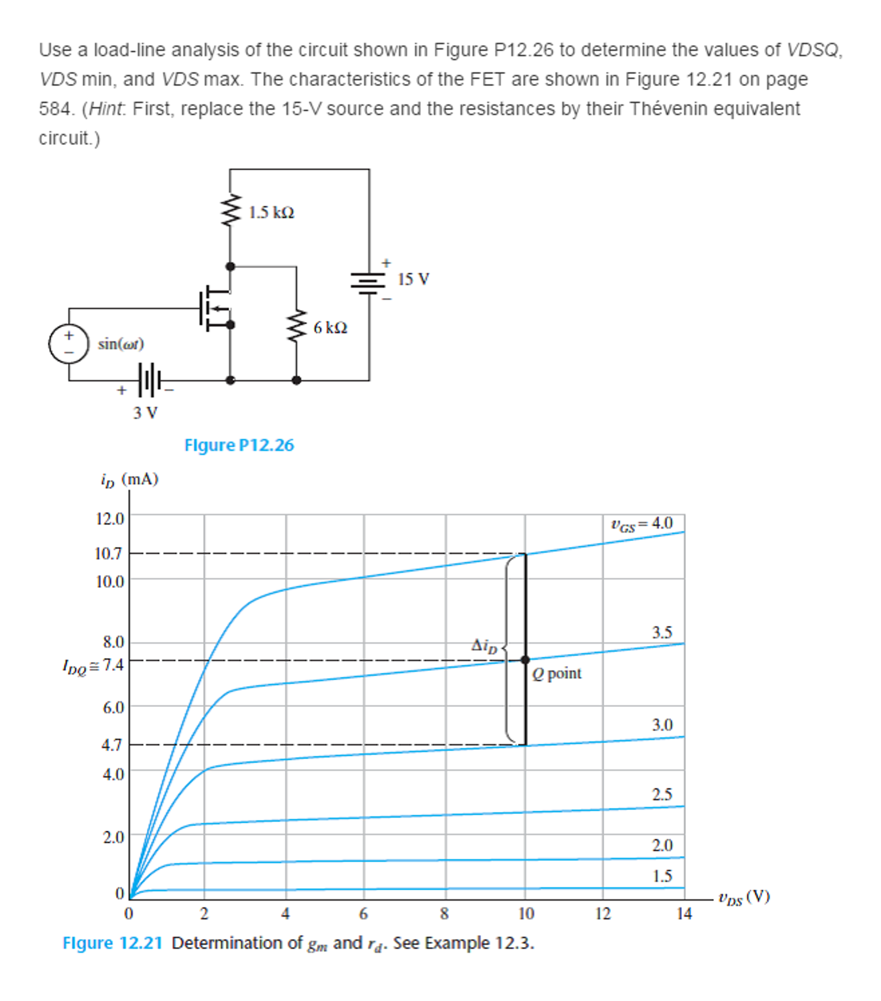 Solved Use a load-line analysis of the circuit shown in | Chegg.com