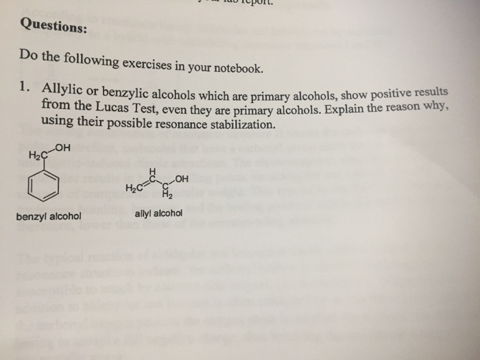 Solved Ally or benzylic alcohols which is primary alcohols, | Chegg.com